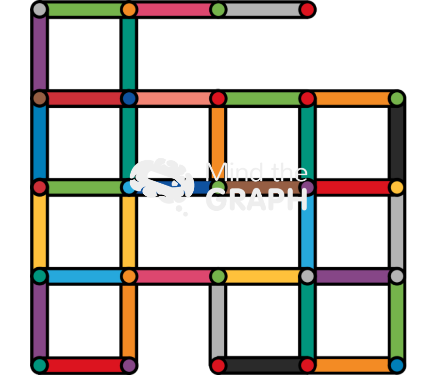 Colorful toy grid front