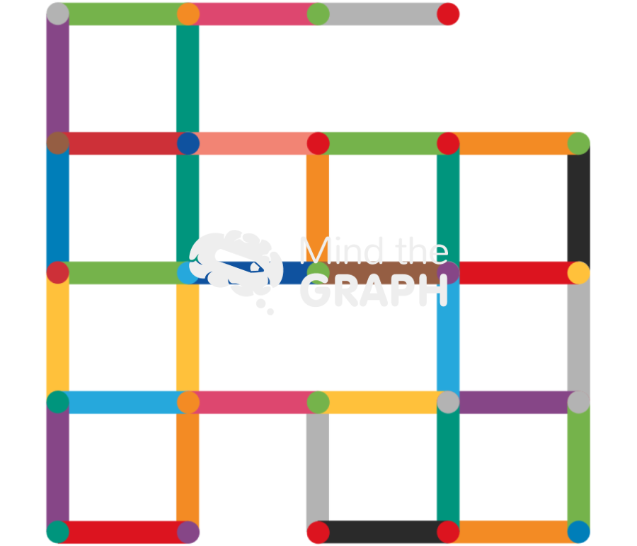 Colorful toy grid front