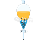 separatory funnel drawing
