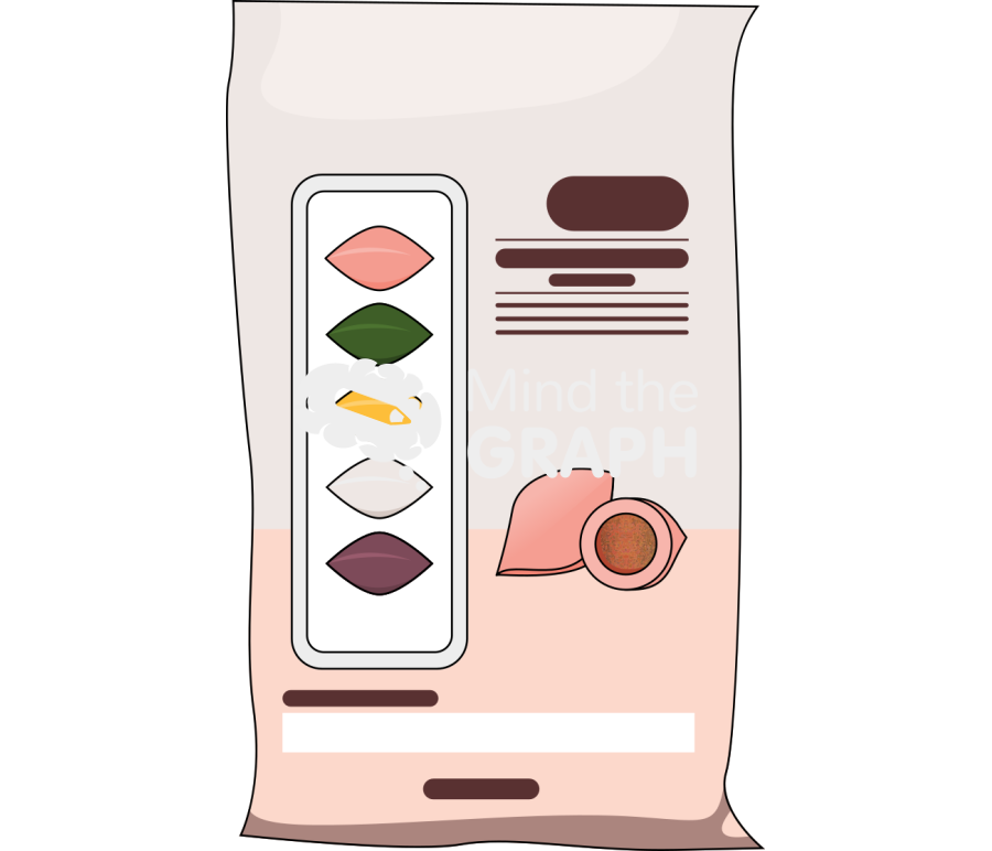 Traditional korean rice cake packet